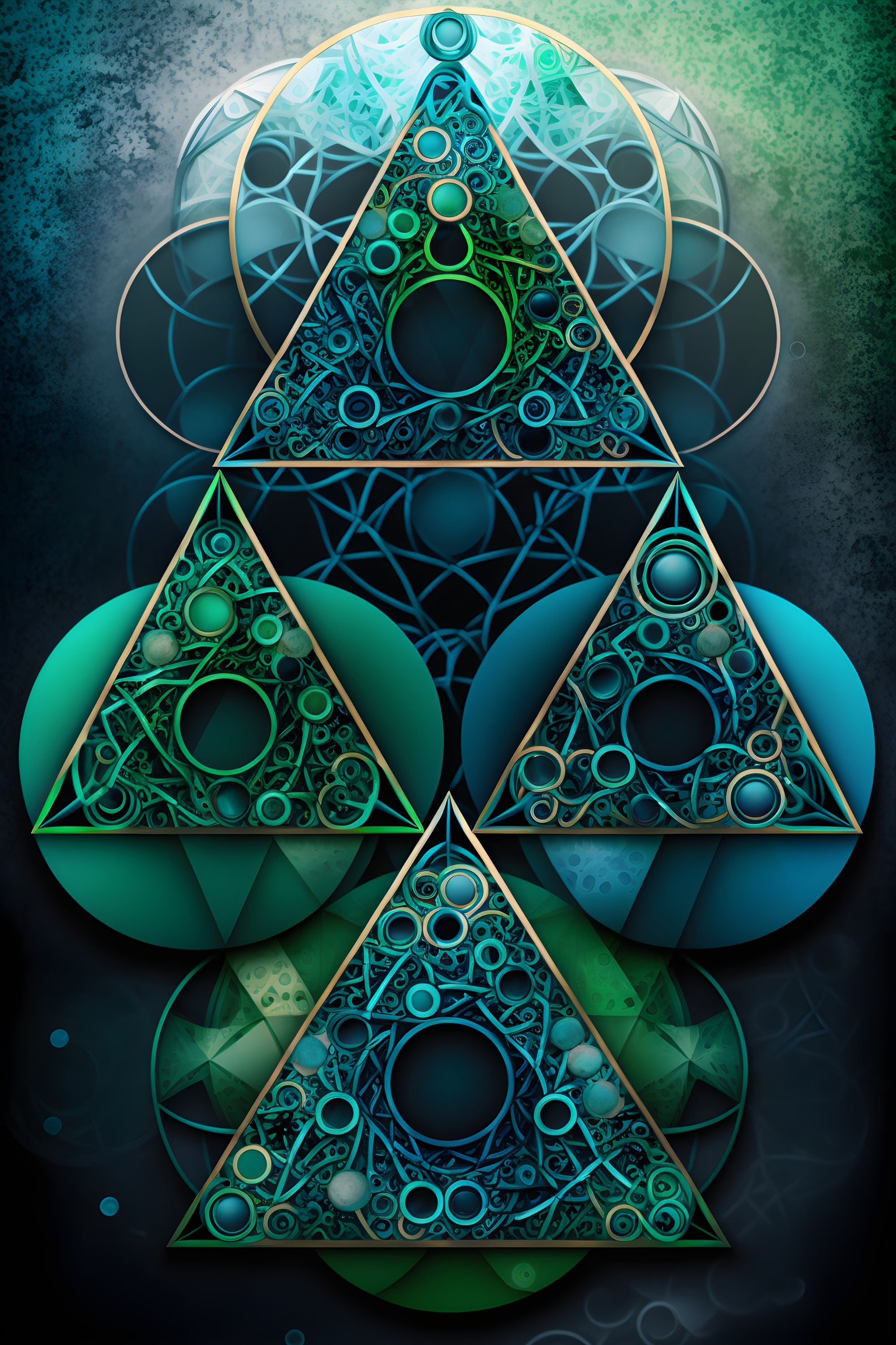 All Seeing Eyes - Abstract Art Poster| egoamo.co.za
